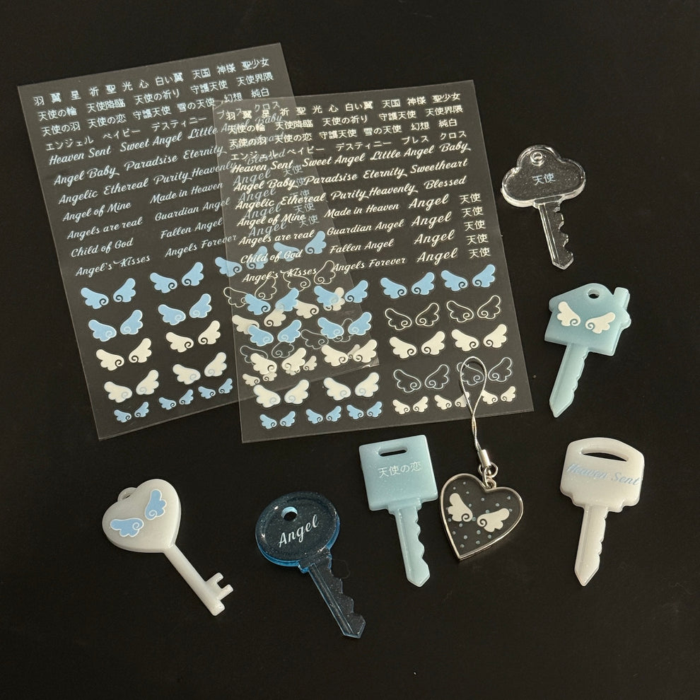 O019 O020 O021 angelcore transfer sticker – Margin Mold Studio