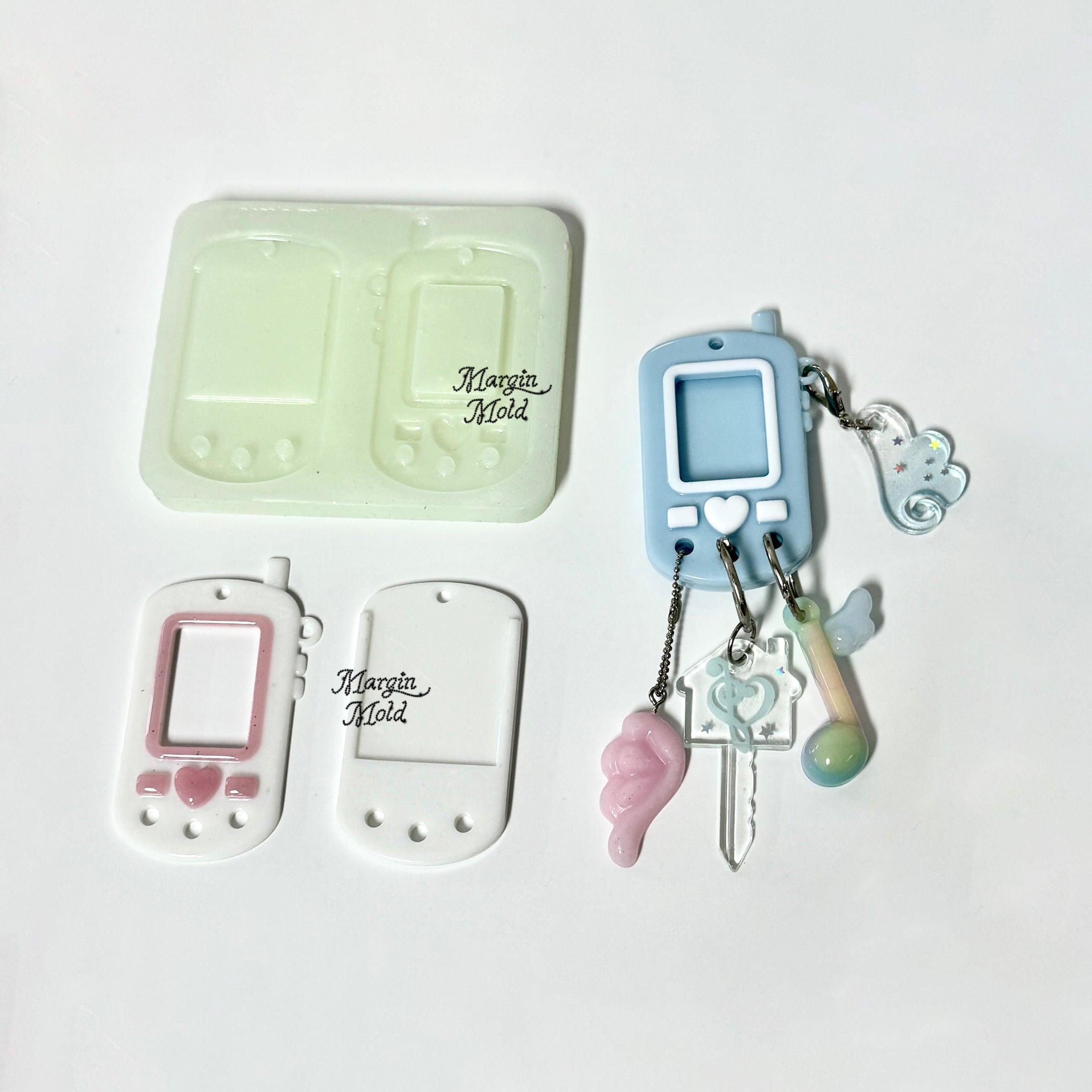 PF22 phone photo frame key pendant mold, 3d print, shiny – Margin Mold ...
