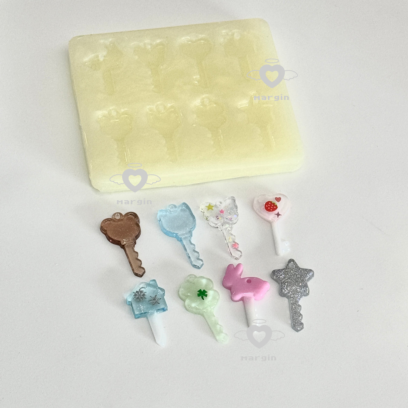 k090 mini key set mold, 3d printed, shiny – Margin Mold Studio