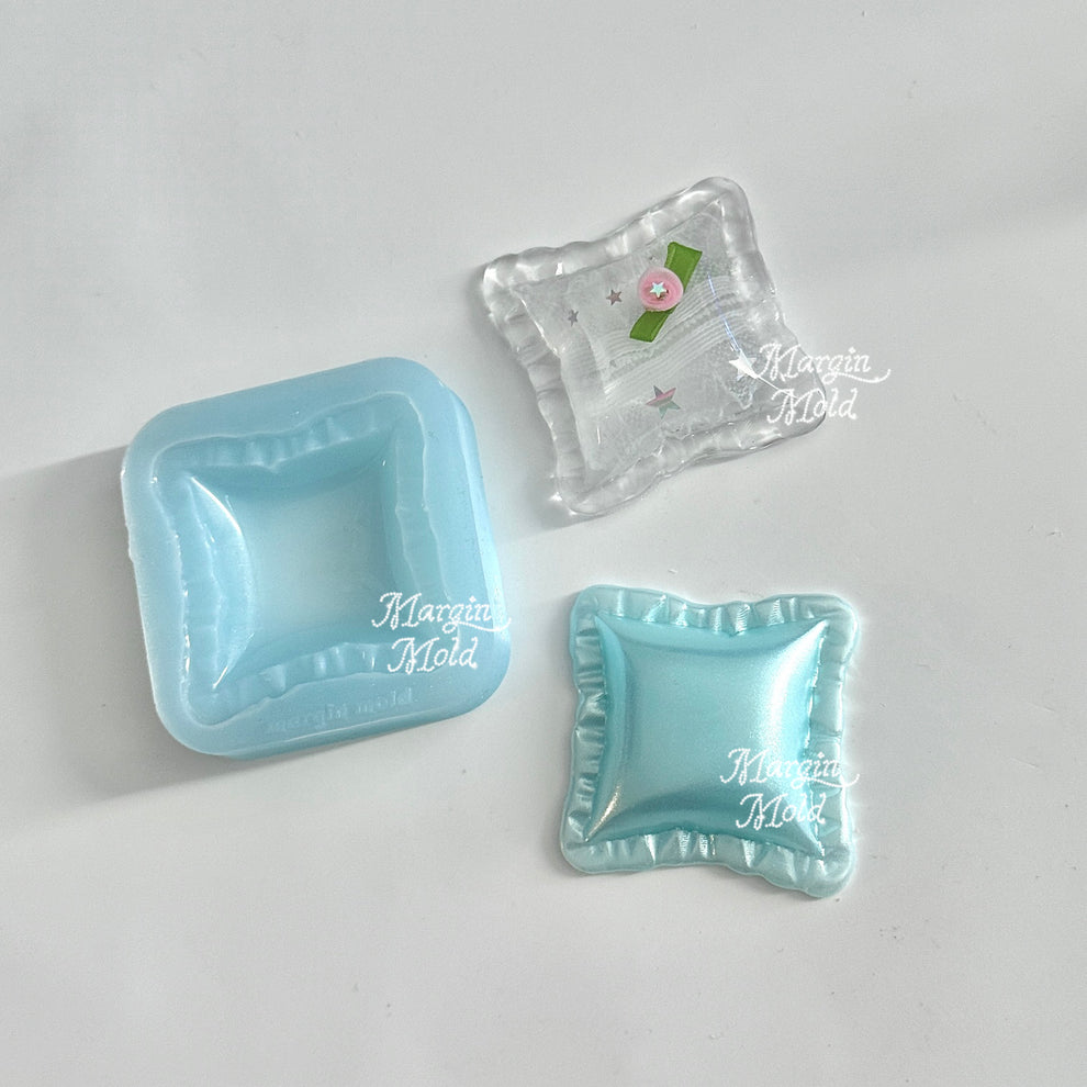 k103 puffy cushion mold, 3d printed, shiny – Margin Mold Studio